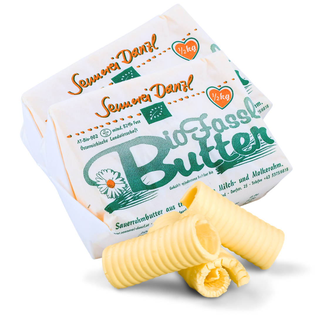 Bio Butter aus Sauerrahm von Bio Heumilch | Sennbutter aus Rohmilch ...
